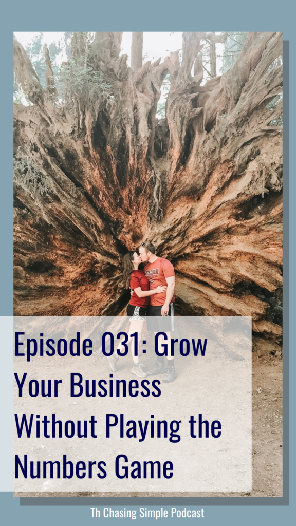 Episode 031: Grow Your Business Without Playing the Numbers Game